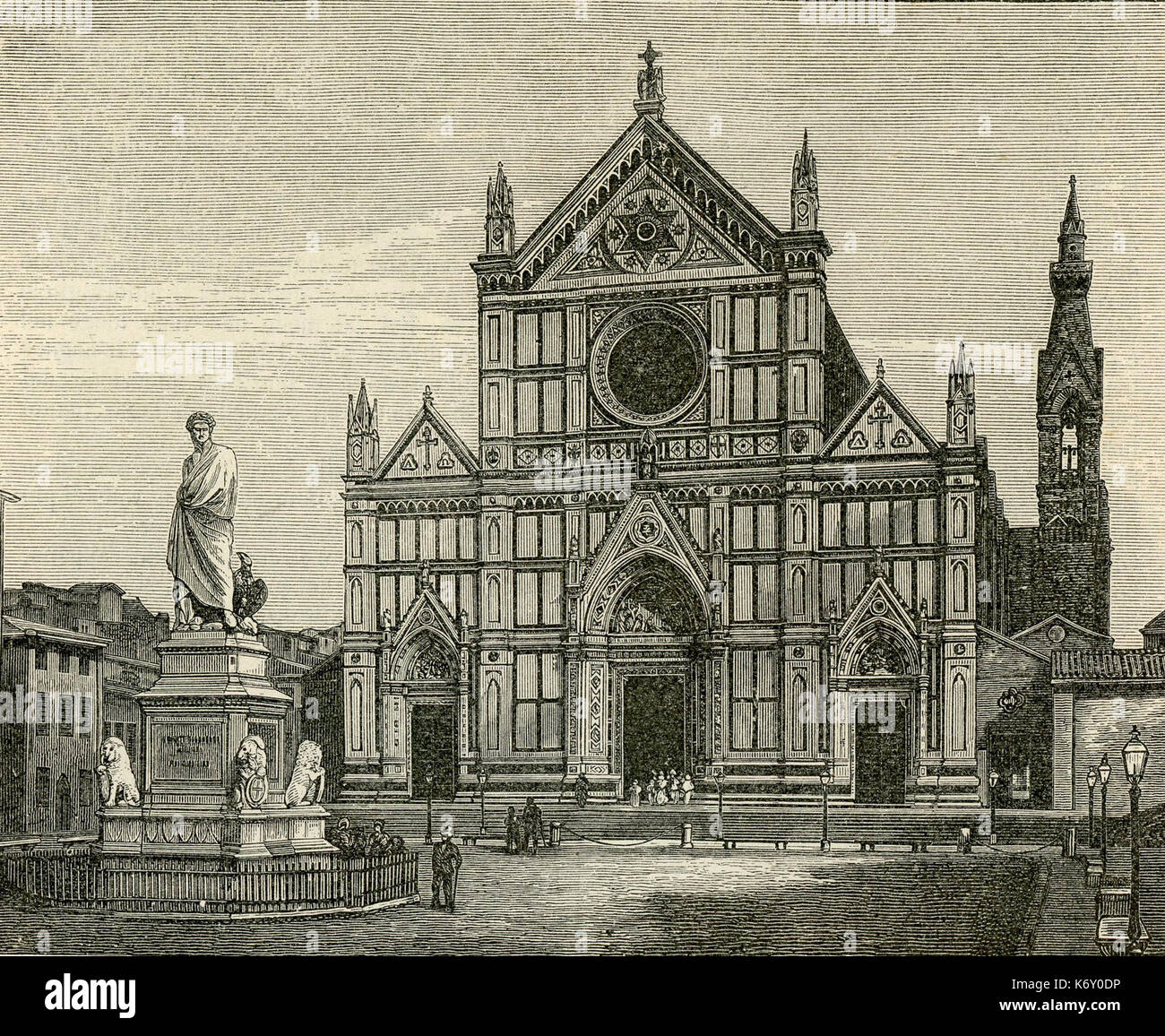 Firenze Chiesa di Santa Croce Stock Photo - Alamy