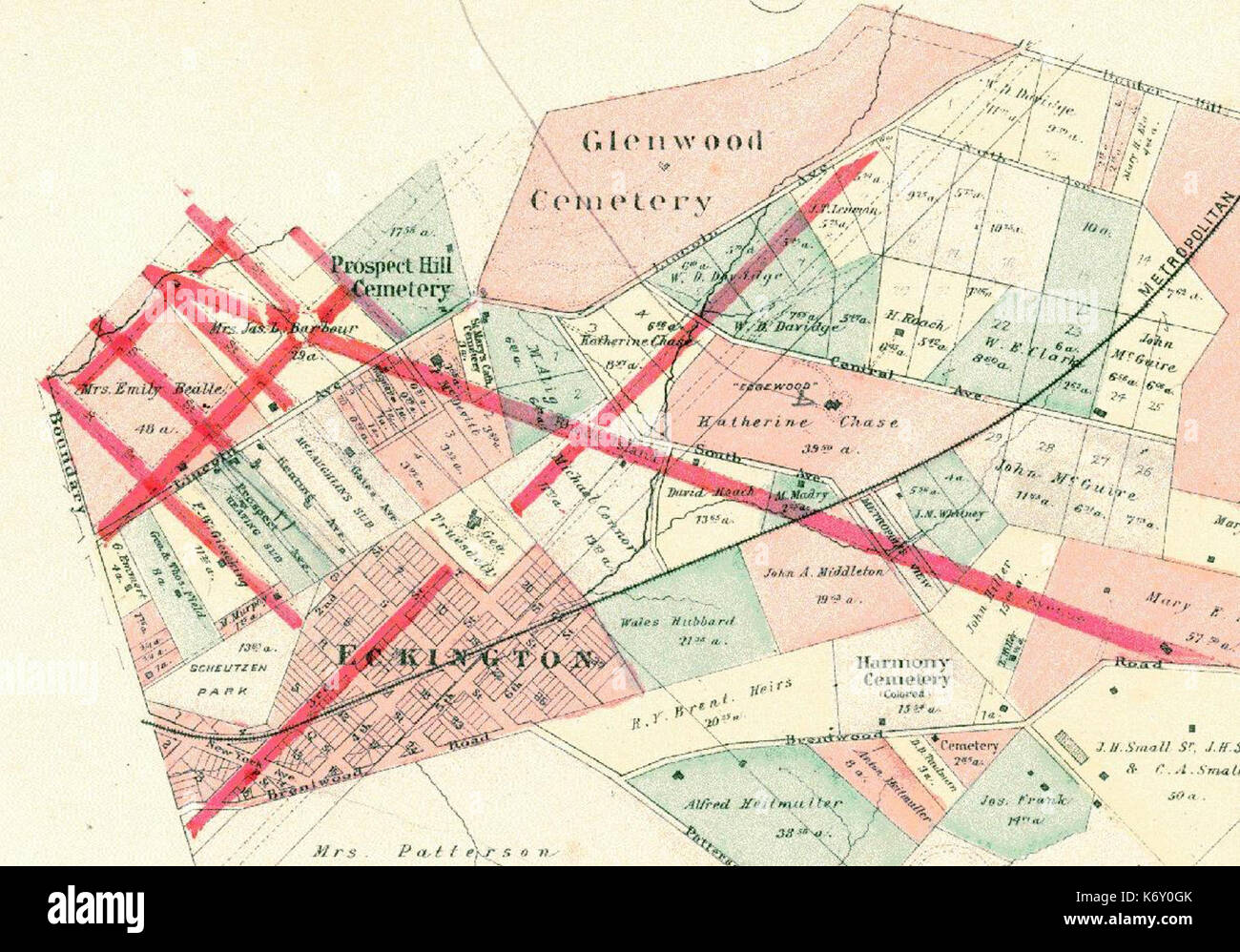 Map of edgewood hi-res stock photography and images - Alamy