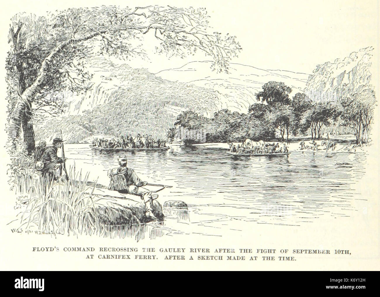 Floyd's retreat after Carnifex Ferry Stock Photo - Alamy