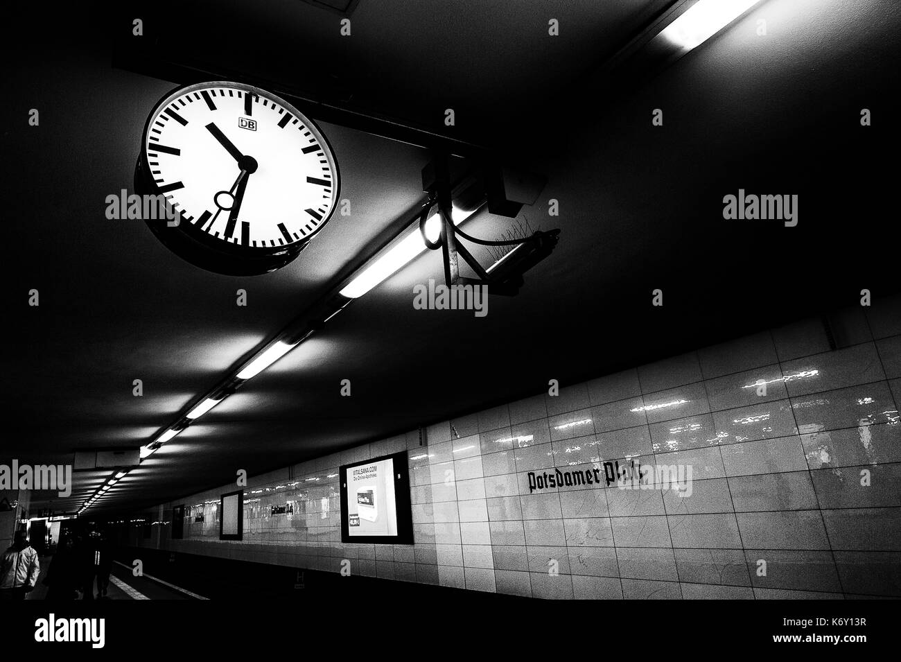 Germany The interior of the U-Bahn metro station Potsdamer Platz in ...