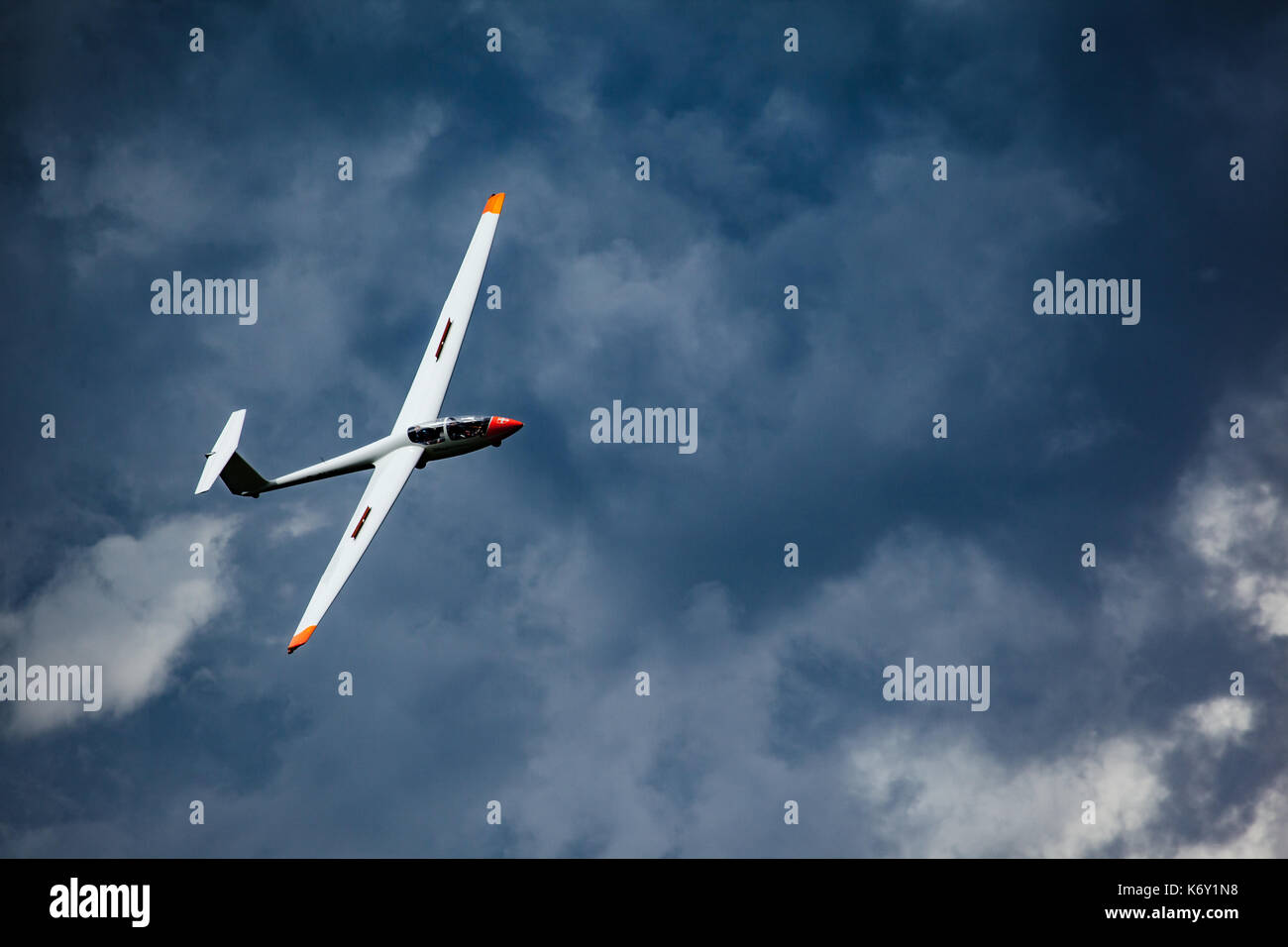 Megève : 50th Anniversary of the Altiport : Schleicher glider Stock ...