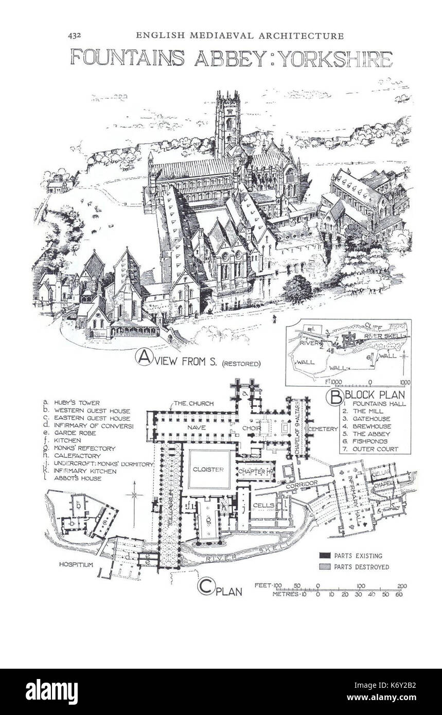 Map of abbey Cut Out Stock Images & Pictures - Alamy