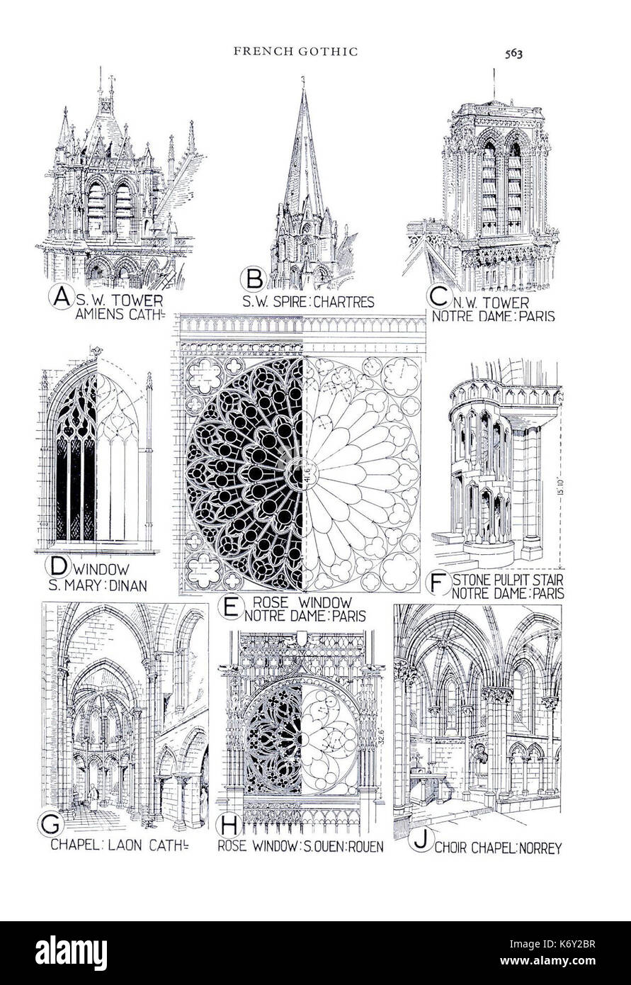 Classical gothic architecture Cut Out Stock Images & Pictures - Alamy