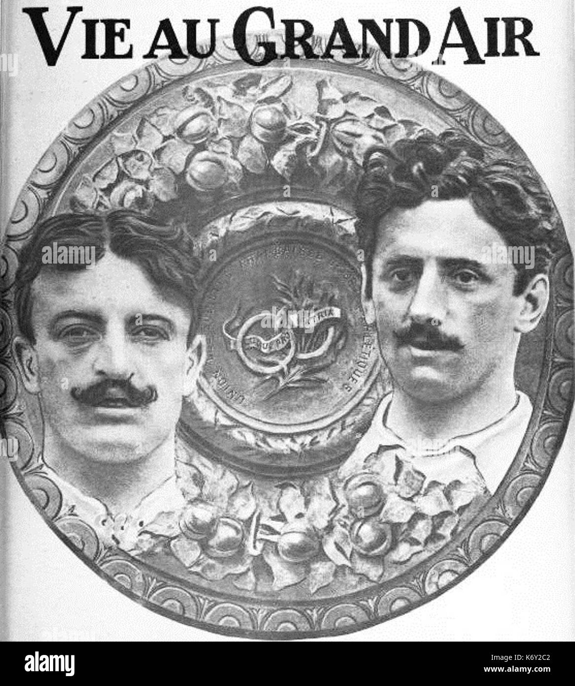 The 1914 French Rugby Championship final featured the two team captains ...