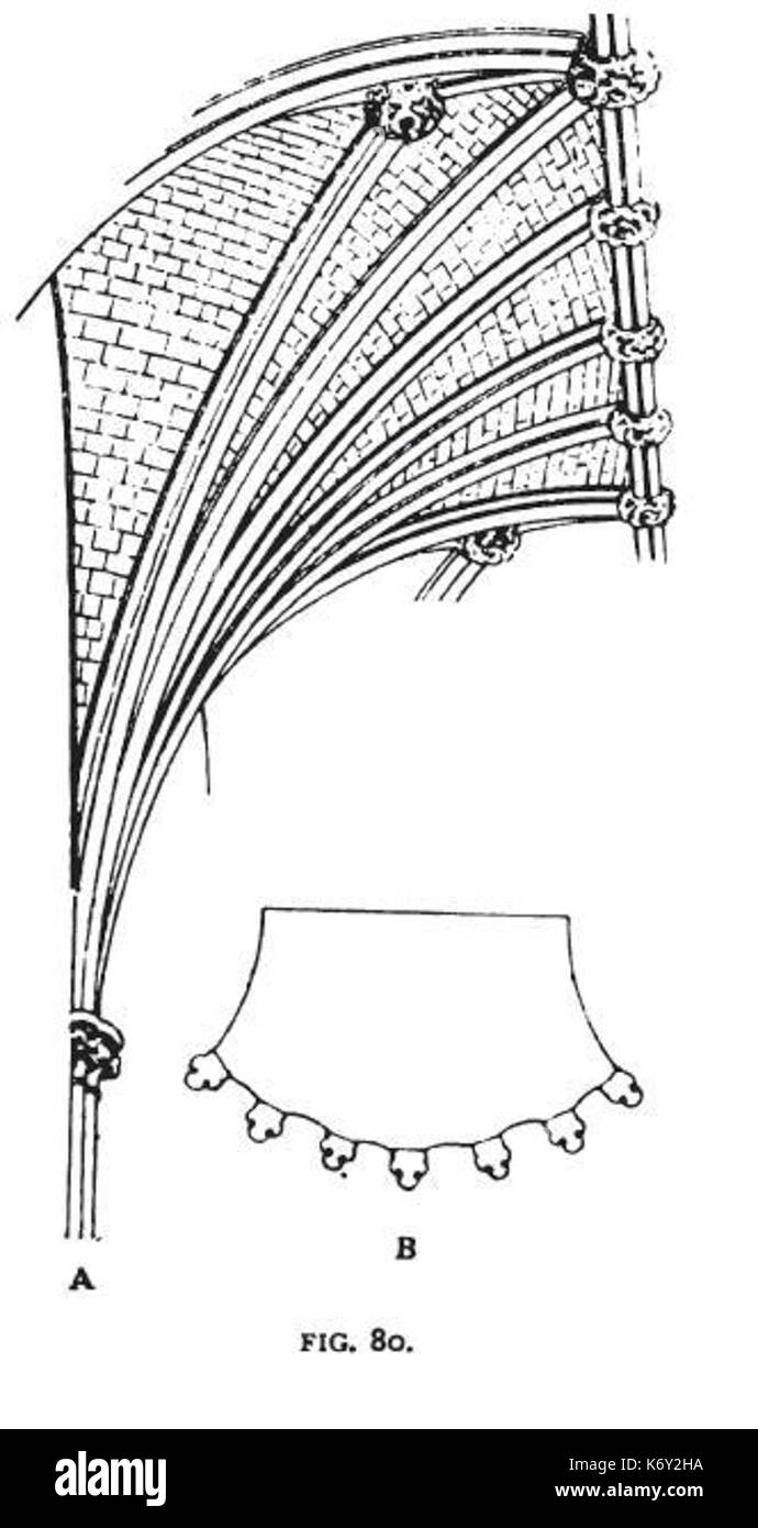Fig 80 Vaulting Conoid, Nave of Lincoln Stock Photo - Alamy