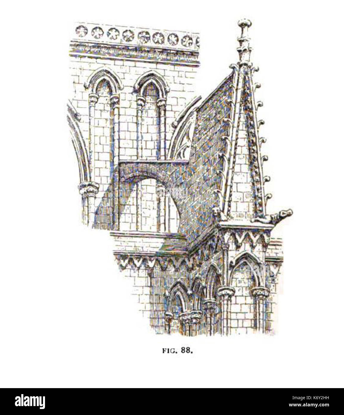 Flying buttress illustration hi-res stock photography and images - Alamy