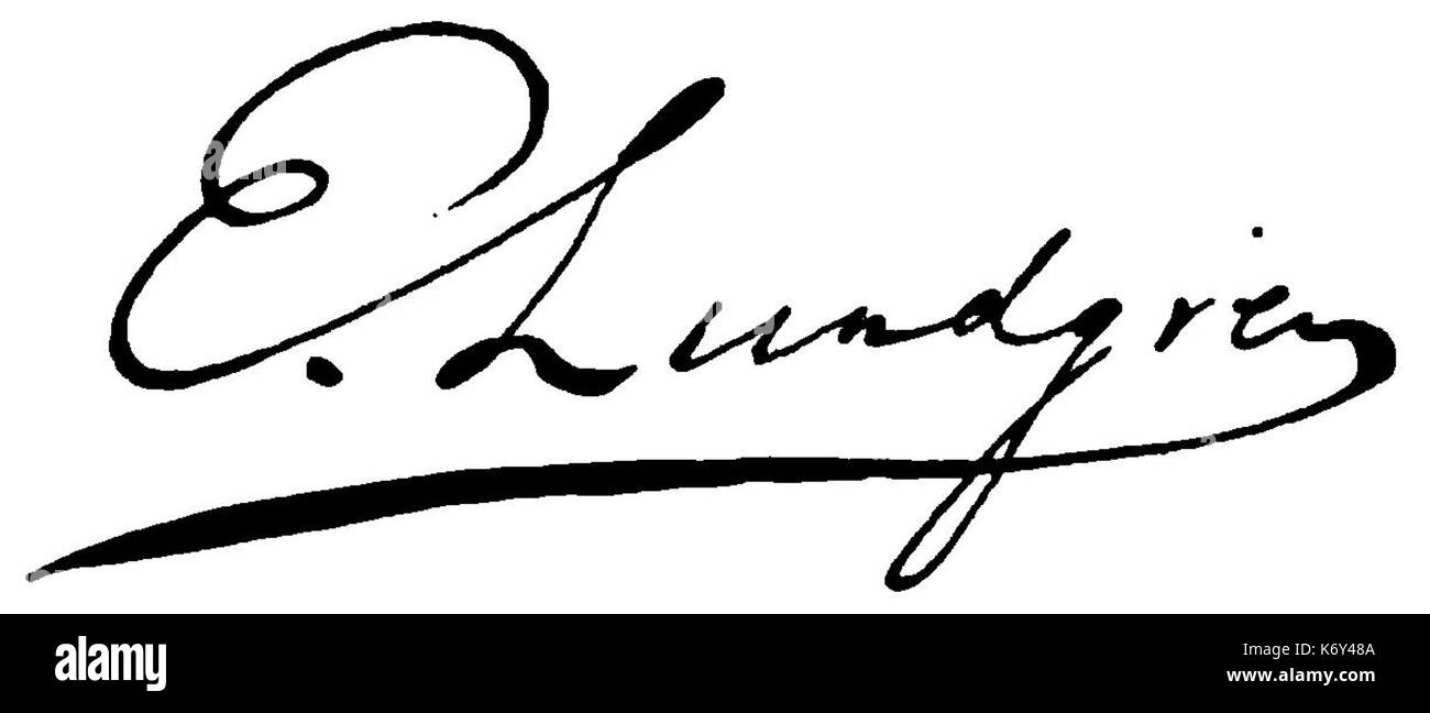 Signature of Egron Lundgren, a Swedish artist known for his ...