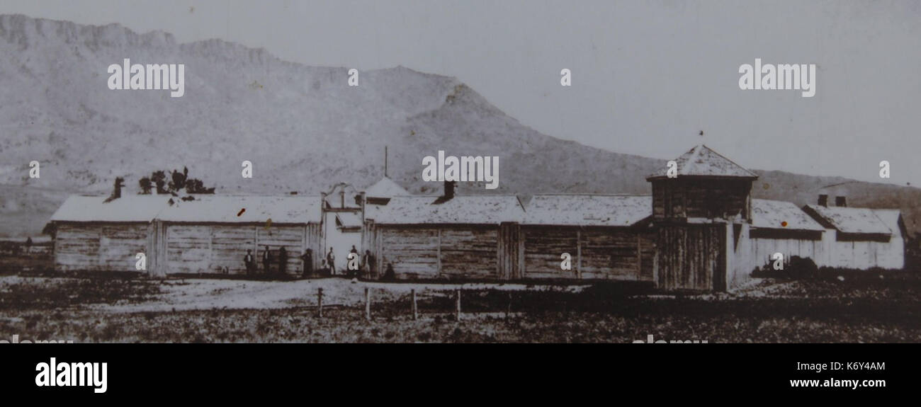 Early fort parker mt Stock Photo - Alamy