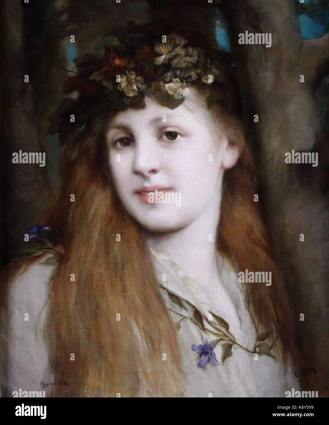 Gabriel von Max Ophelia Stock Photo - Alamy