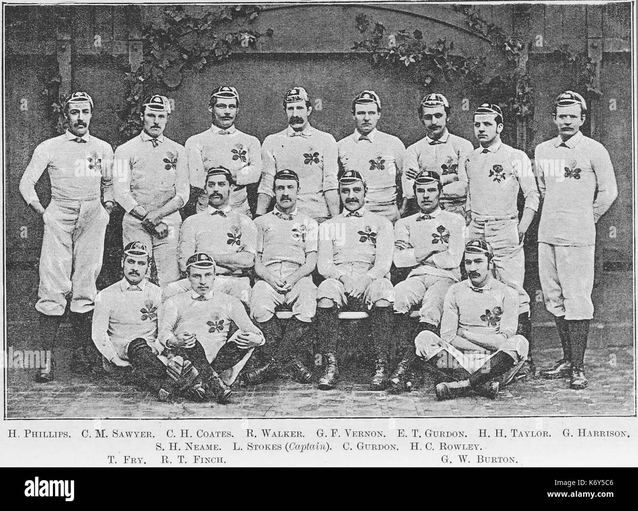 England rugby 1880 Stock Photo - Alamy