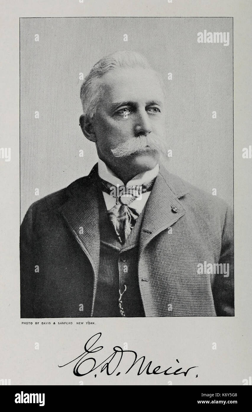 Edward Daniel Meier, 1900 Stock Photo - Alamy