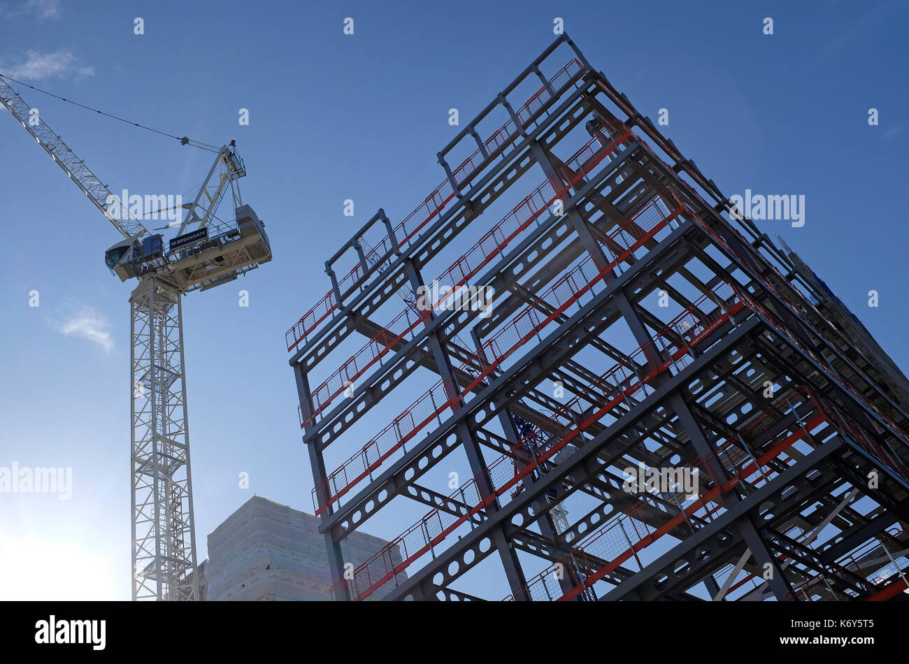 Residential commercial property construction site hi-res stock ...