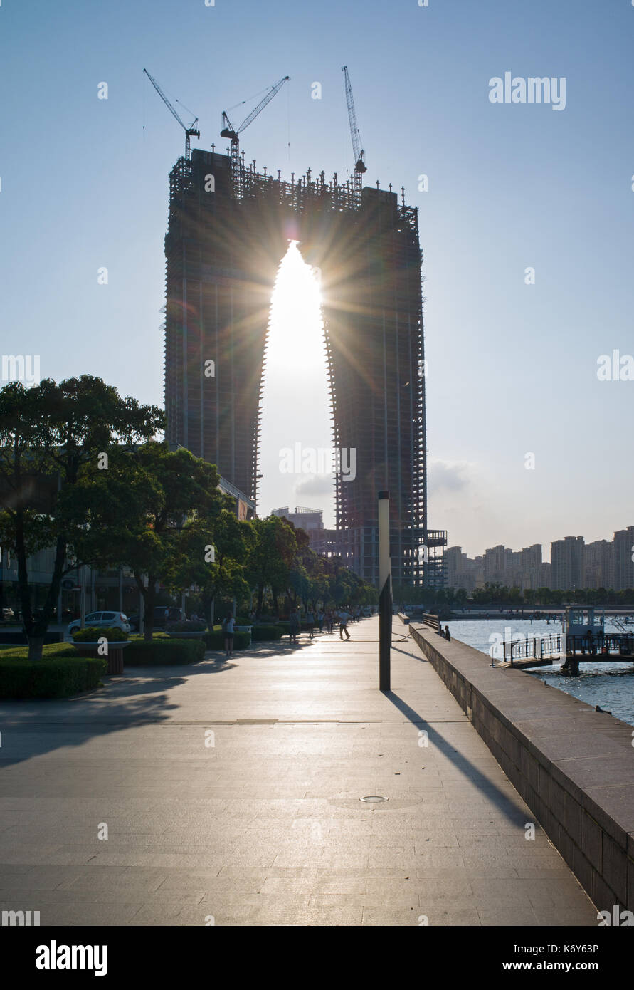 Gate of the Orient ('Pants') building under construction at ...