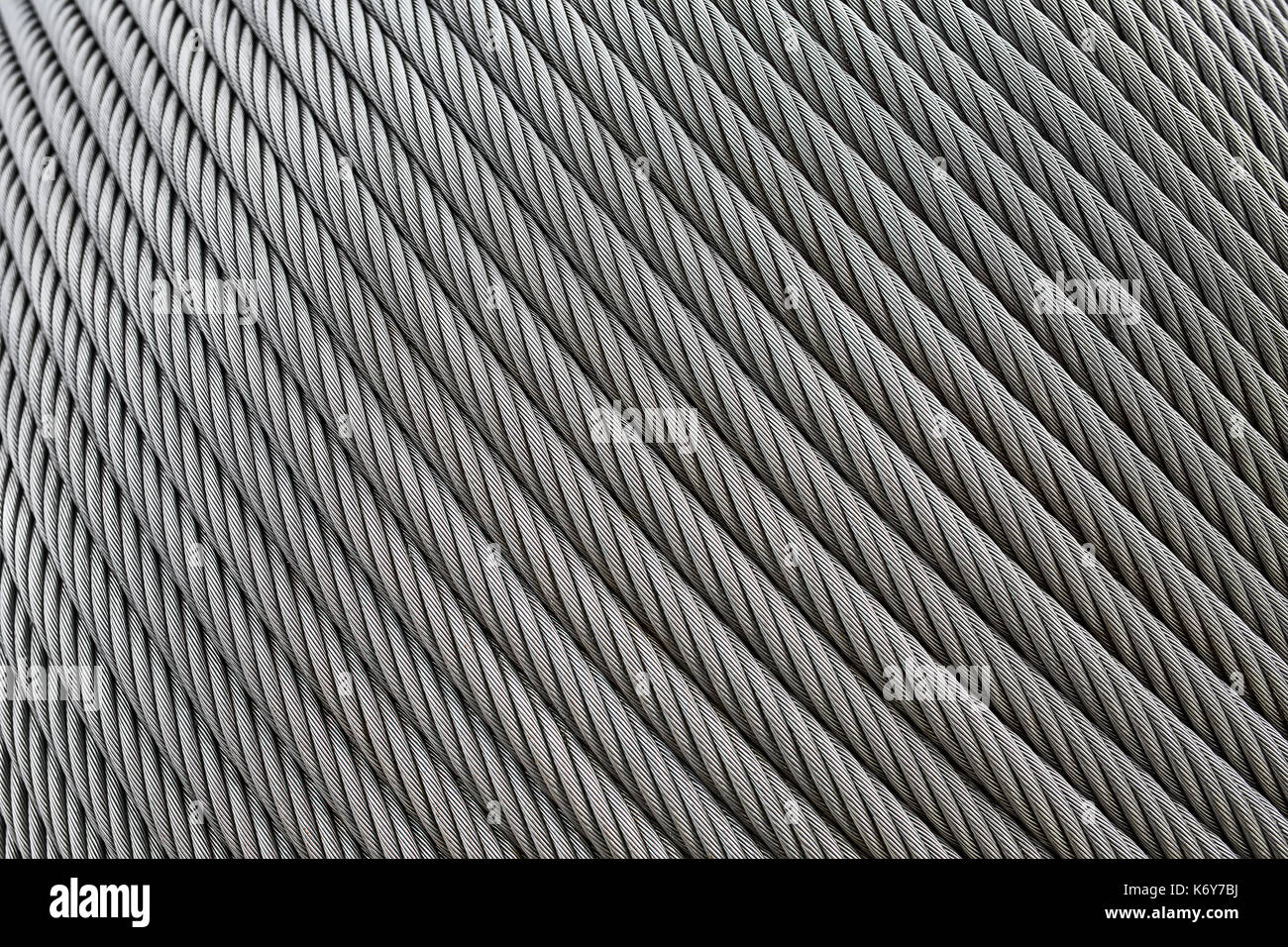 Texture wire rope steel cable hi-res stock photography and images - Alamy
