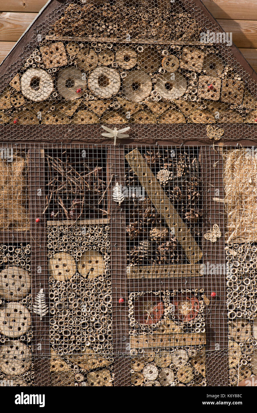 Insect House, Home Made, Monkton Nature Reserve, Kent UK, Thanet ...