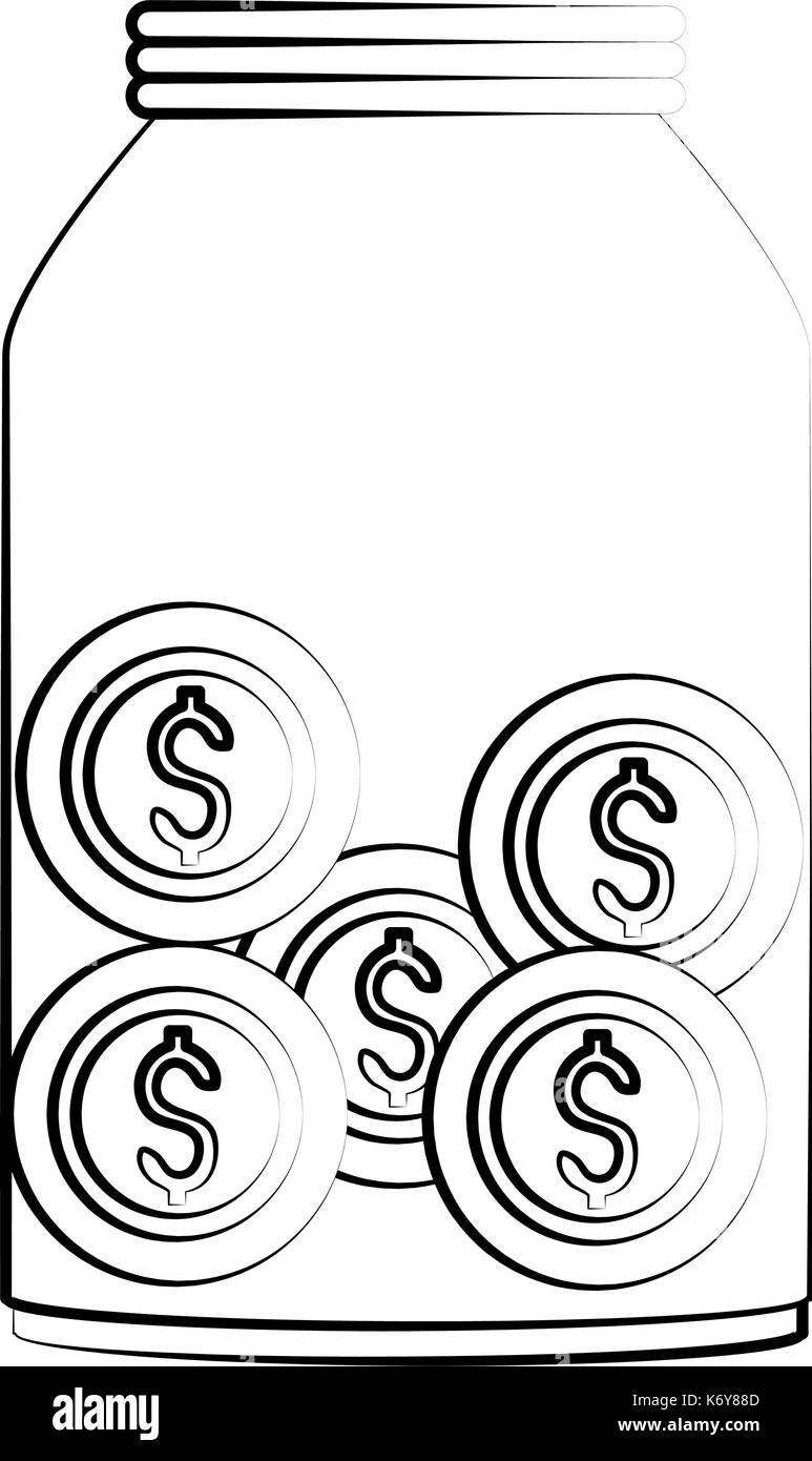 Money jar paper Black and White Stock Photos & Images - Alamy