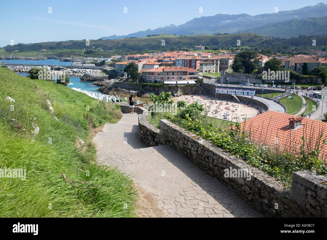 Sablon Beach, Llanes, Austurias; Spain Stock Photo - Alamy