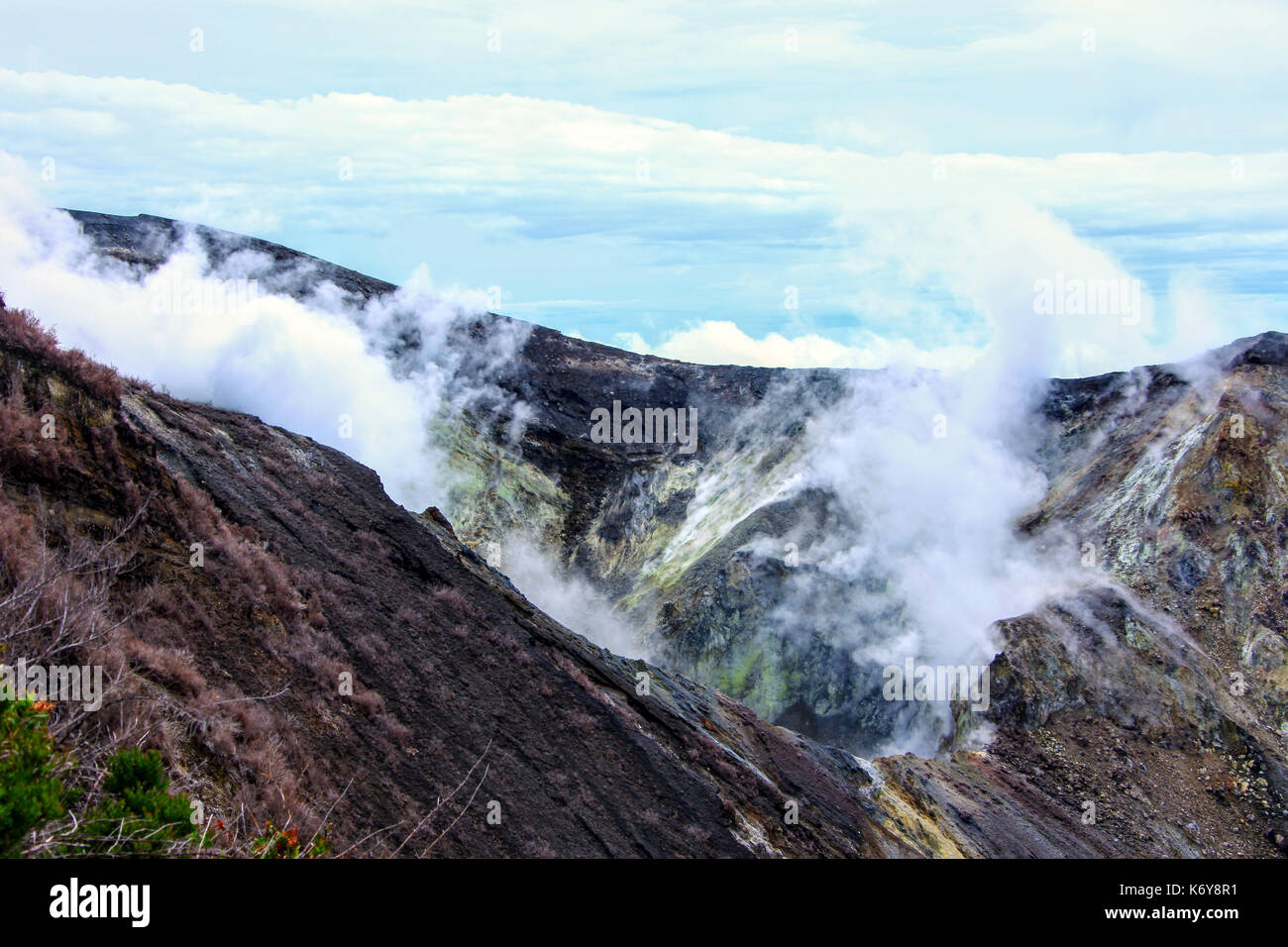 Turrialba active volcano Costa Rica Stock Photo - Alamy