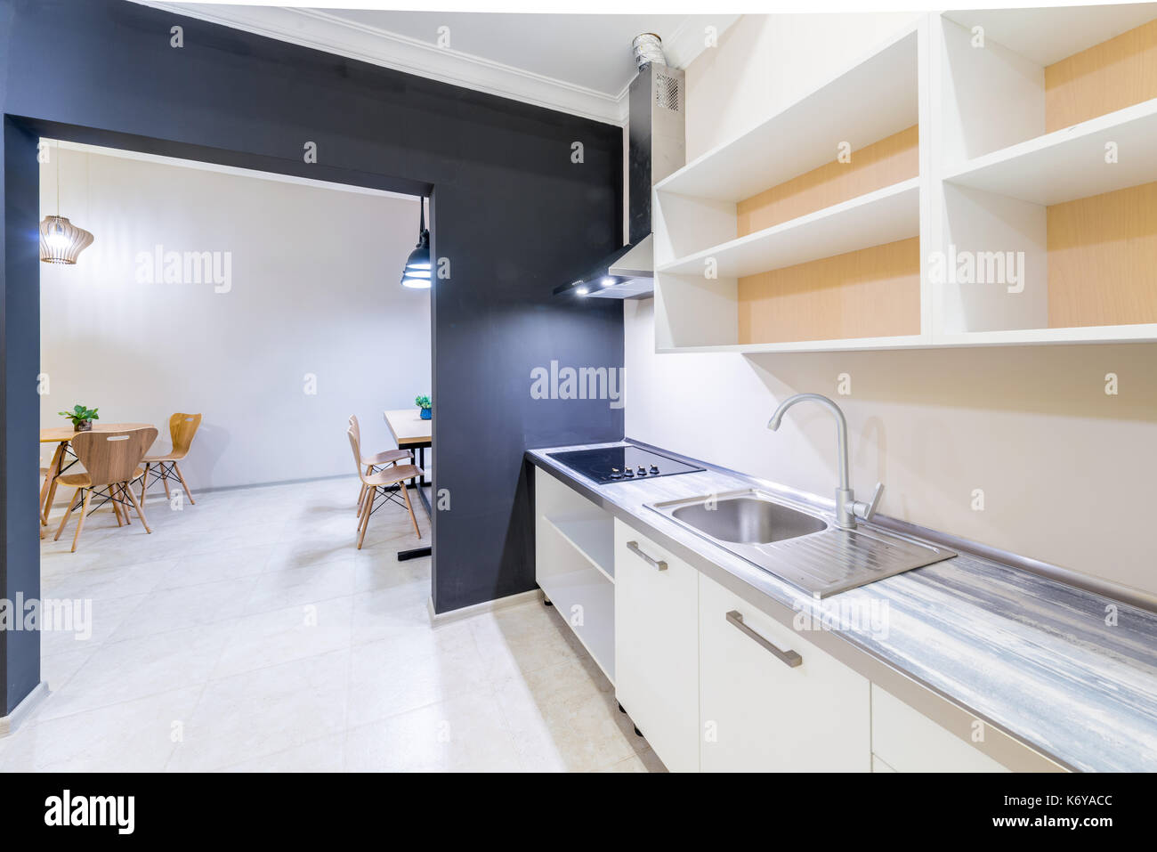 Modern kitchen interior at home Stock Photo - Alamy