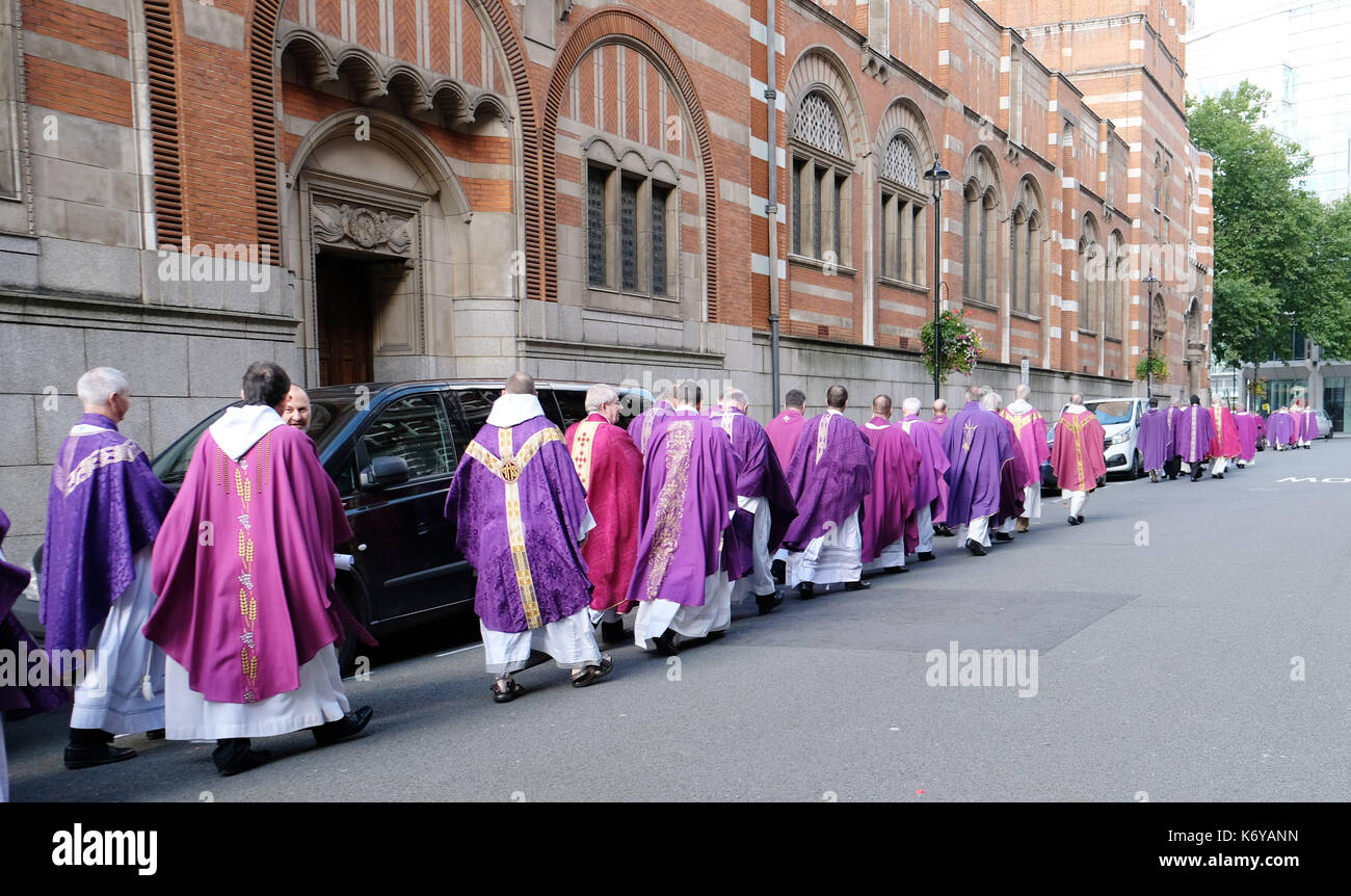 Cardinal Cormac Murphy-O'Connor funeral procession Westminster ...