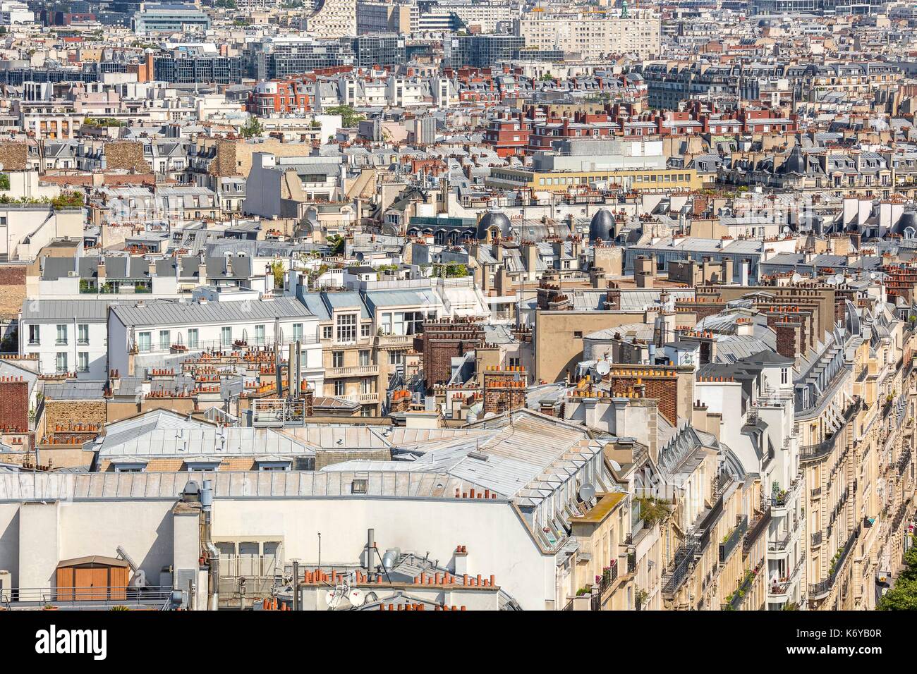 France, Paris, the roofs of Paris in zinc Stock Photo - Alamy
