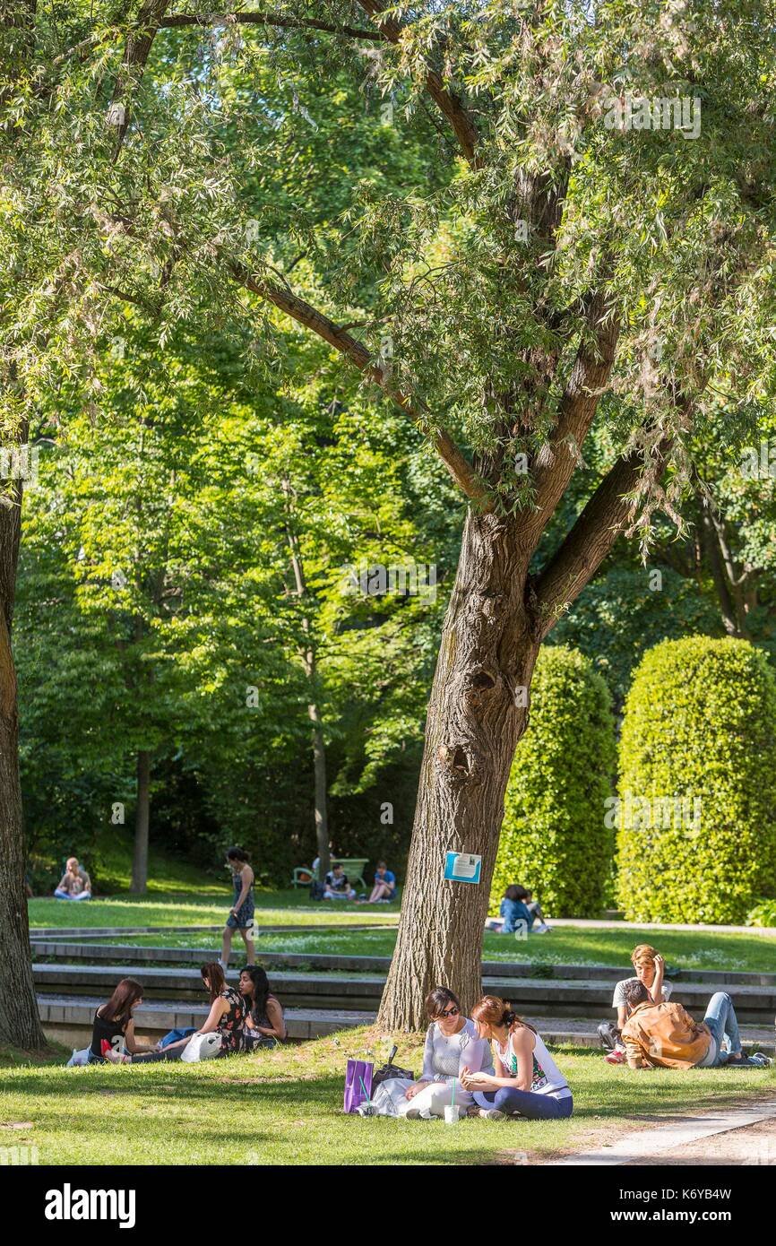 France, Paris, the Parc de Bercy Stock Photo - Alamy