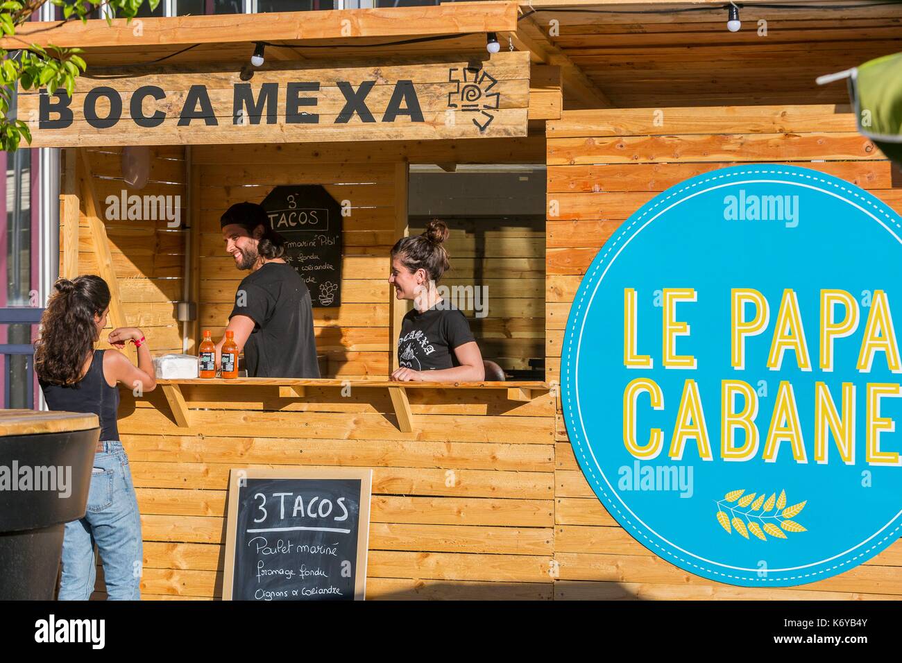 France, Paris, Accor Hotels Bercy Arena, Papa Shack new bar and summer ...