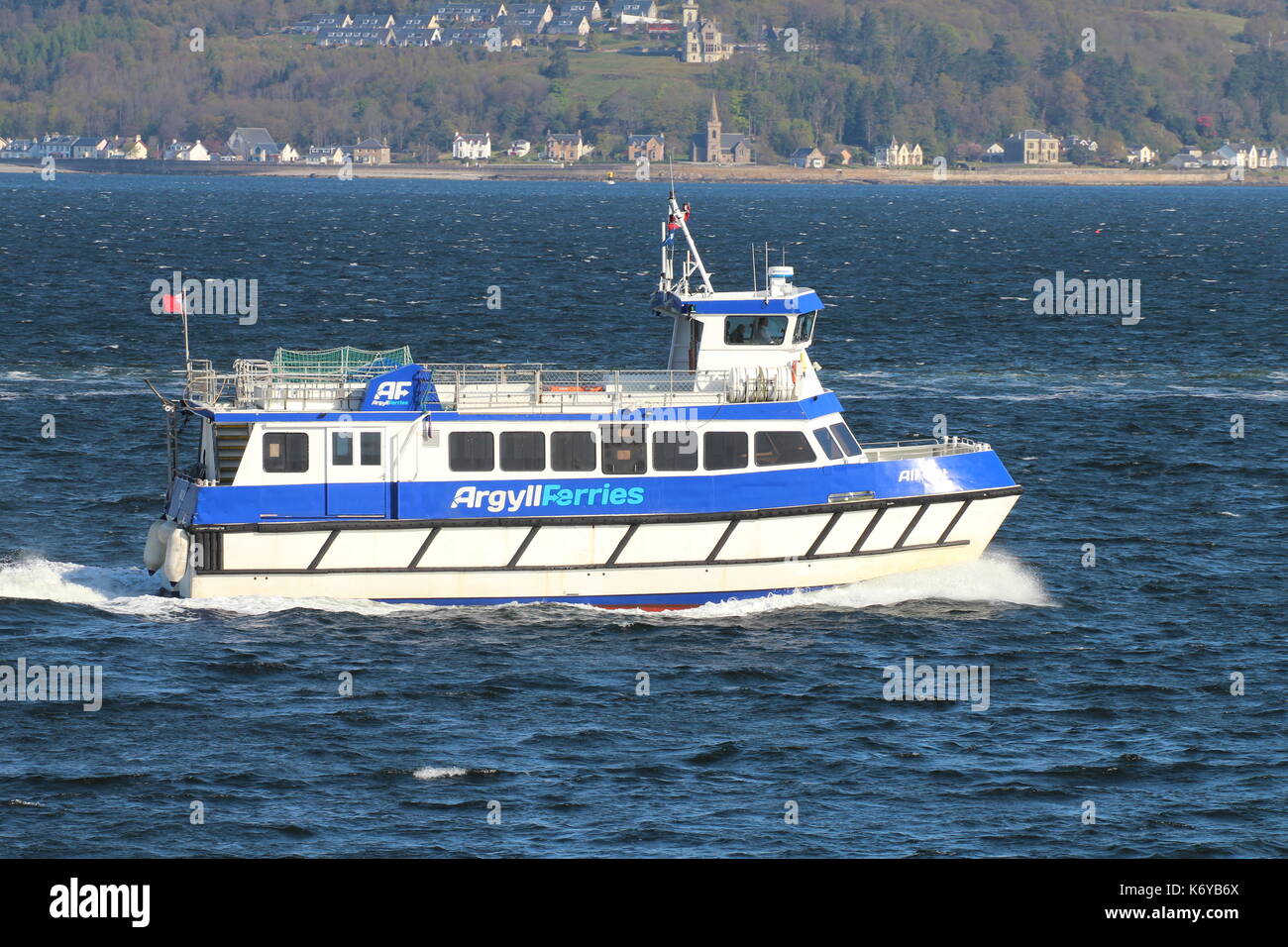 The passenger ferry Ali Cat, operated by Argyll Ferries on the Firth of ...