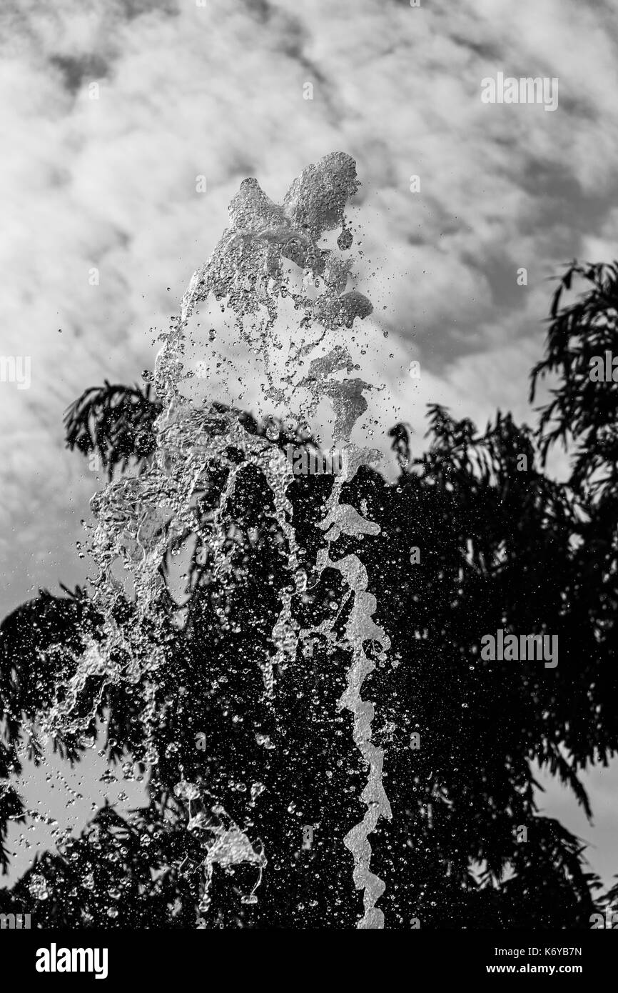 Monochrome Water Splash Stock Photo - Alamy