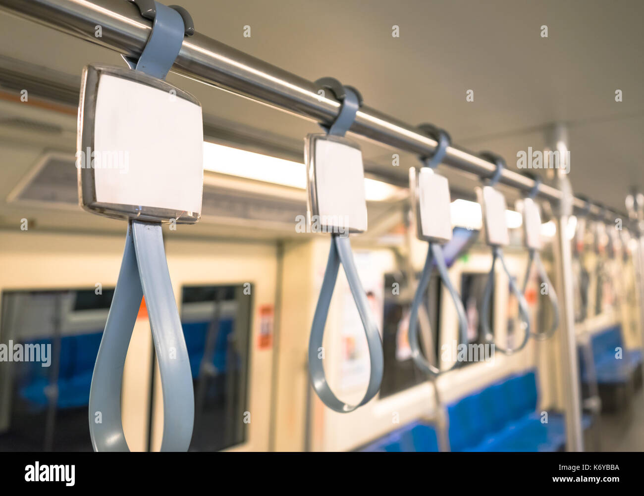 Handles Standing Passenger Inside Bus Transportation High Resolution ...