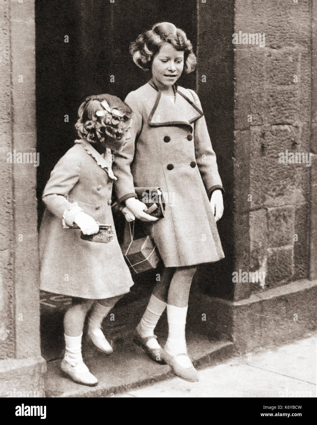 Young Princess Elizabeth And Margaret