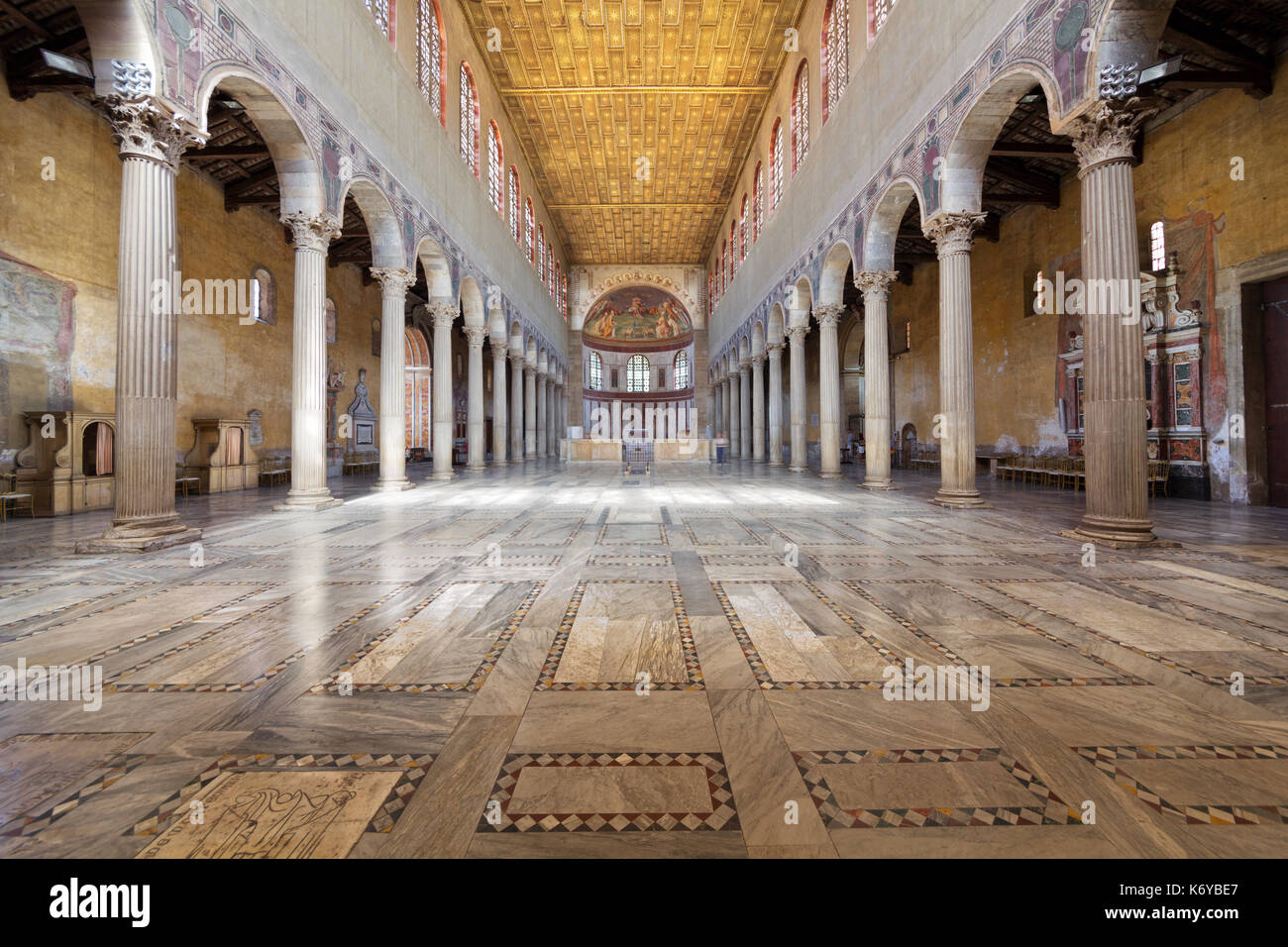 Basilica of Saint Sabina (the oldest extant Roman basilica in Rome with ...