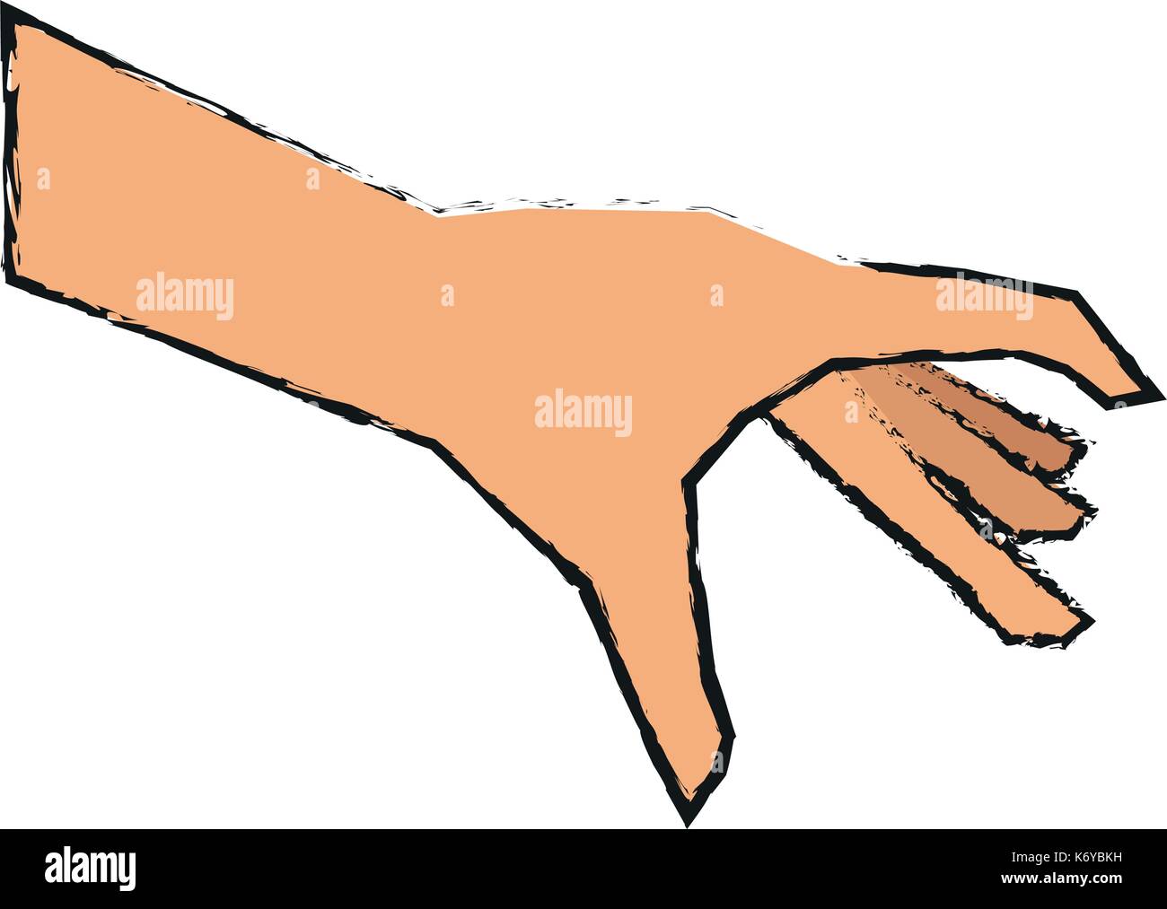 open hand in pick position icon image Stock Vector Image & Art - Alamy