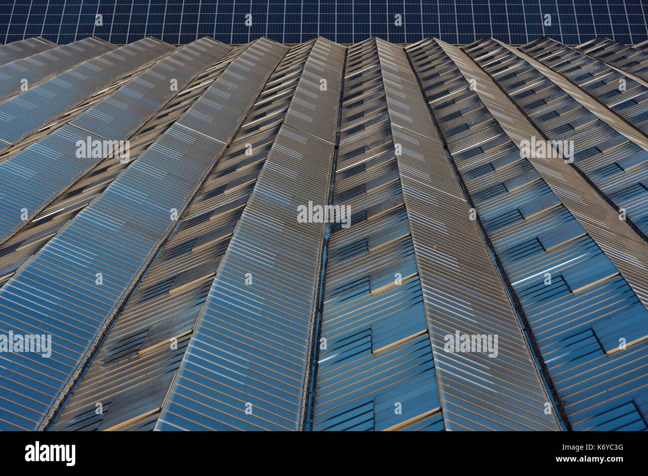 France, Ardeche, Curas, solar photovoltaic power station Cape Verde ...