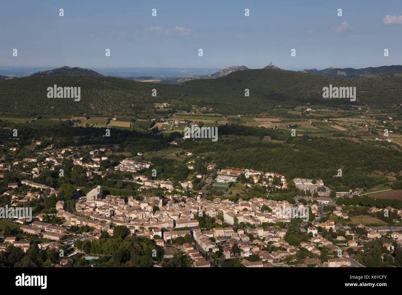 France, Vaucluse, village of Malaucene, at the foot of Mont Ventoux ...