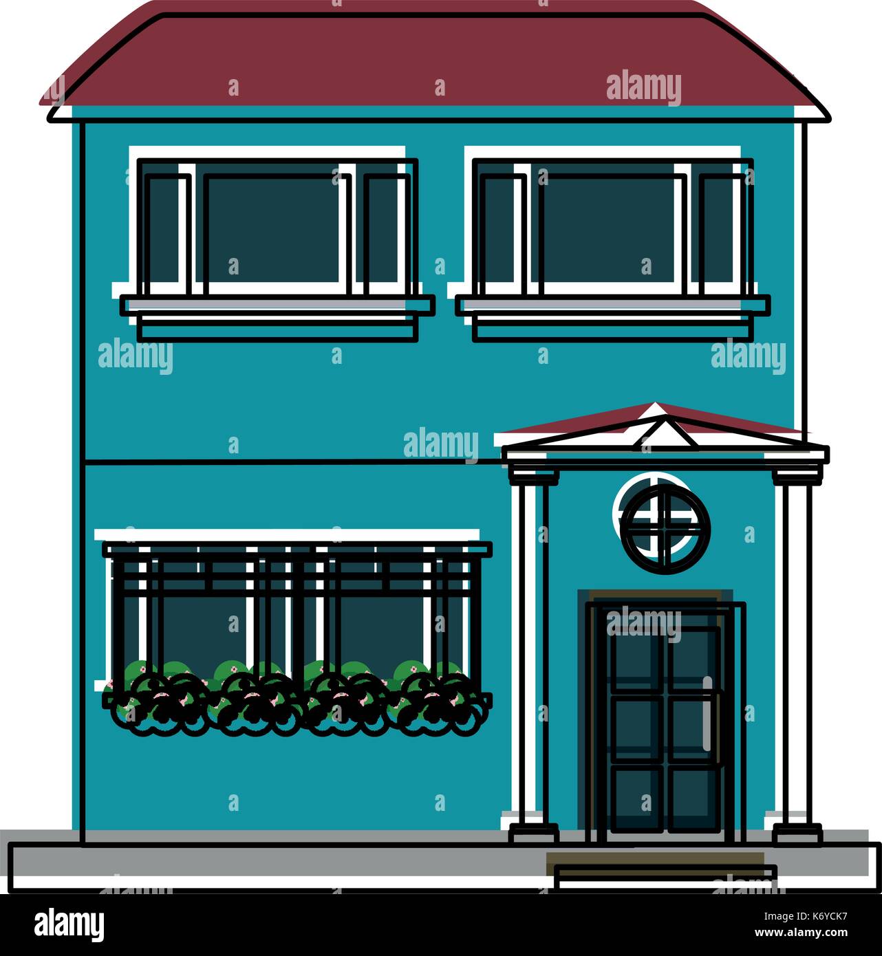 classic family house or home icon image Stock Vector Image & Art - Alamy
