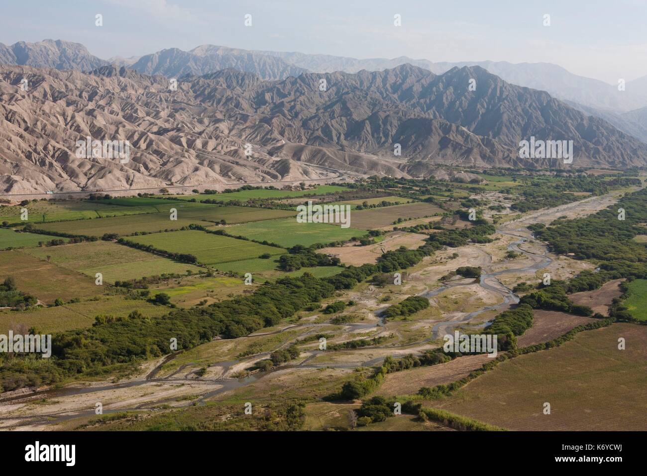 Peru, Ica region, Palpa valley, Rio Grande (aerial view Stock Photo - Alamy