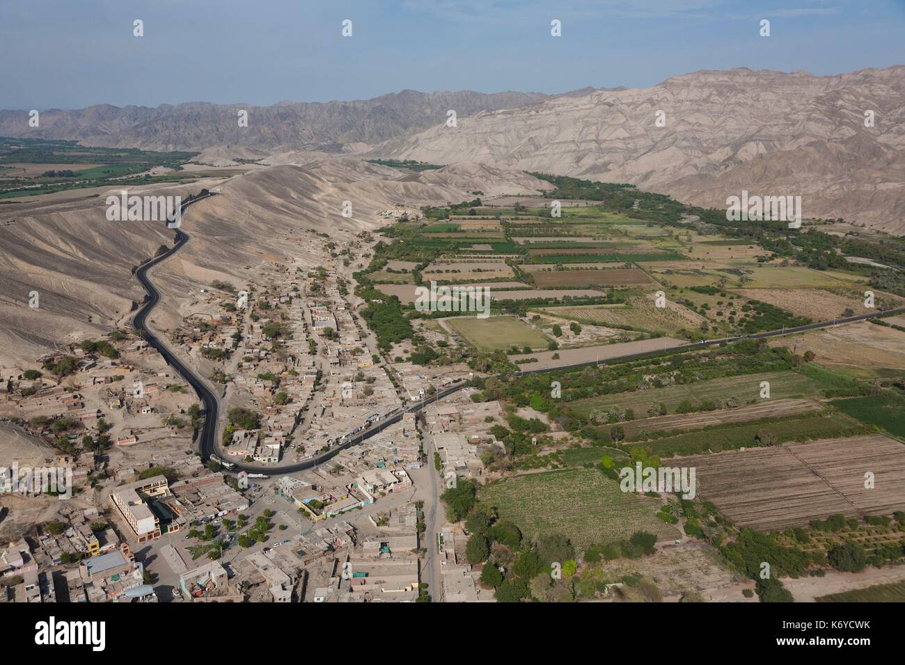 Peru, Ica region, Palpa valley, Rio Grande (aerial view Stock Photo - Alamy