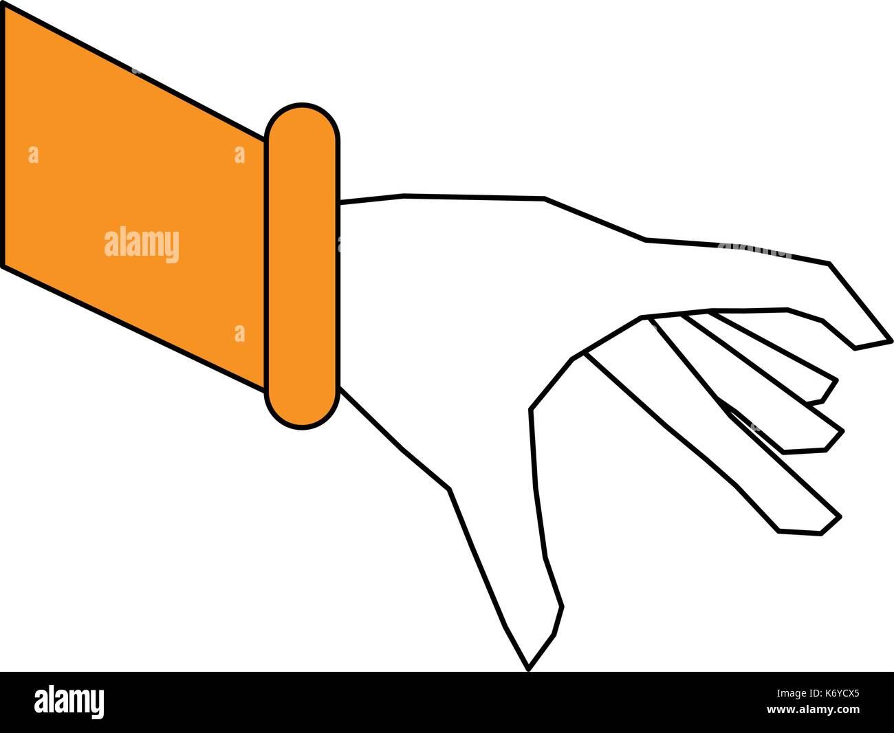 open hand in pick position icon image Stock Vector Image & Art - Alamy