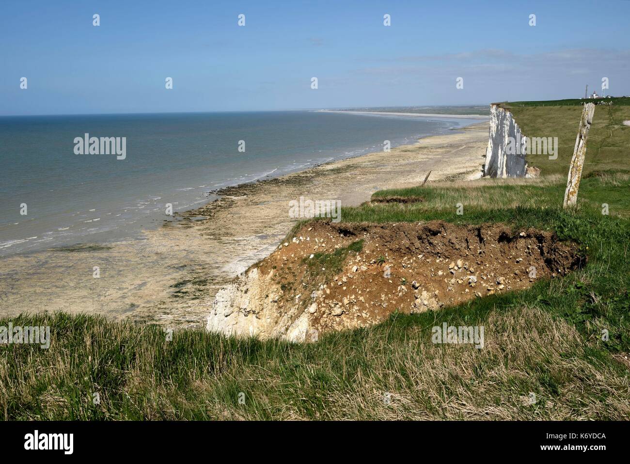 France, Somme, Ault, cliffs, erosion Stock Photo - Alamy