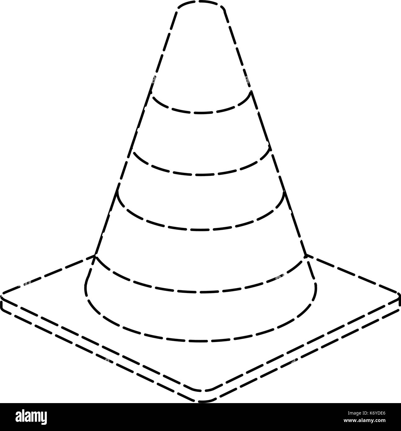 Black striped cone Black and White Stock Photos & Images - Alamy