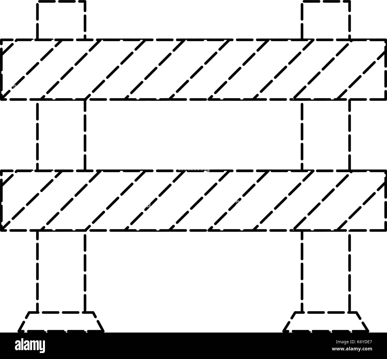Roadblock concept Black and White Stock Photos & Images - Alamy