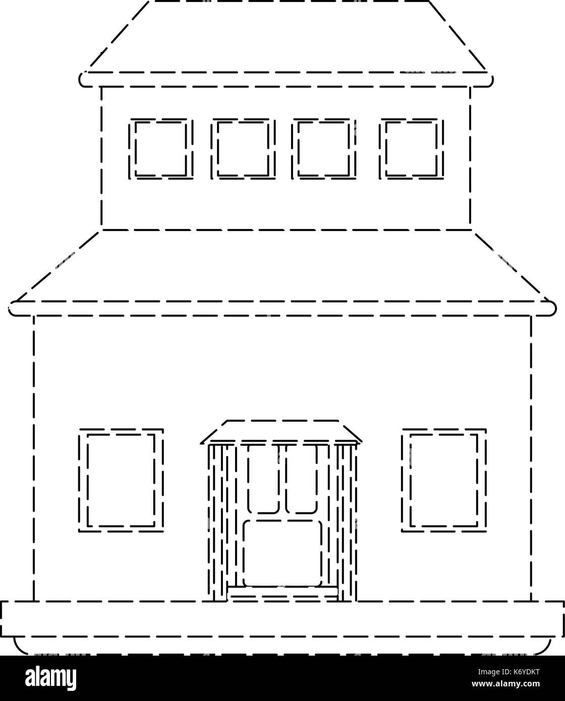 Dotted house Stock Vector Images - Alamy