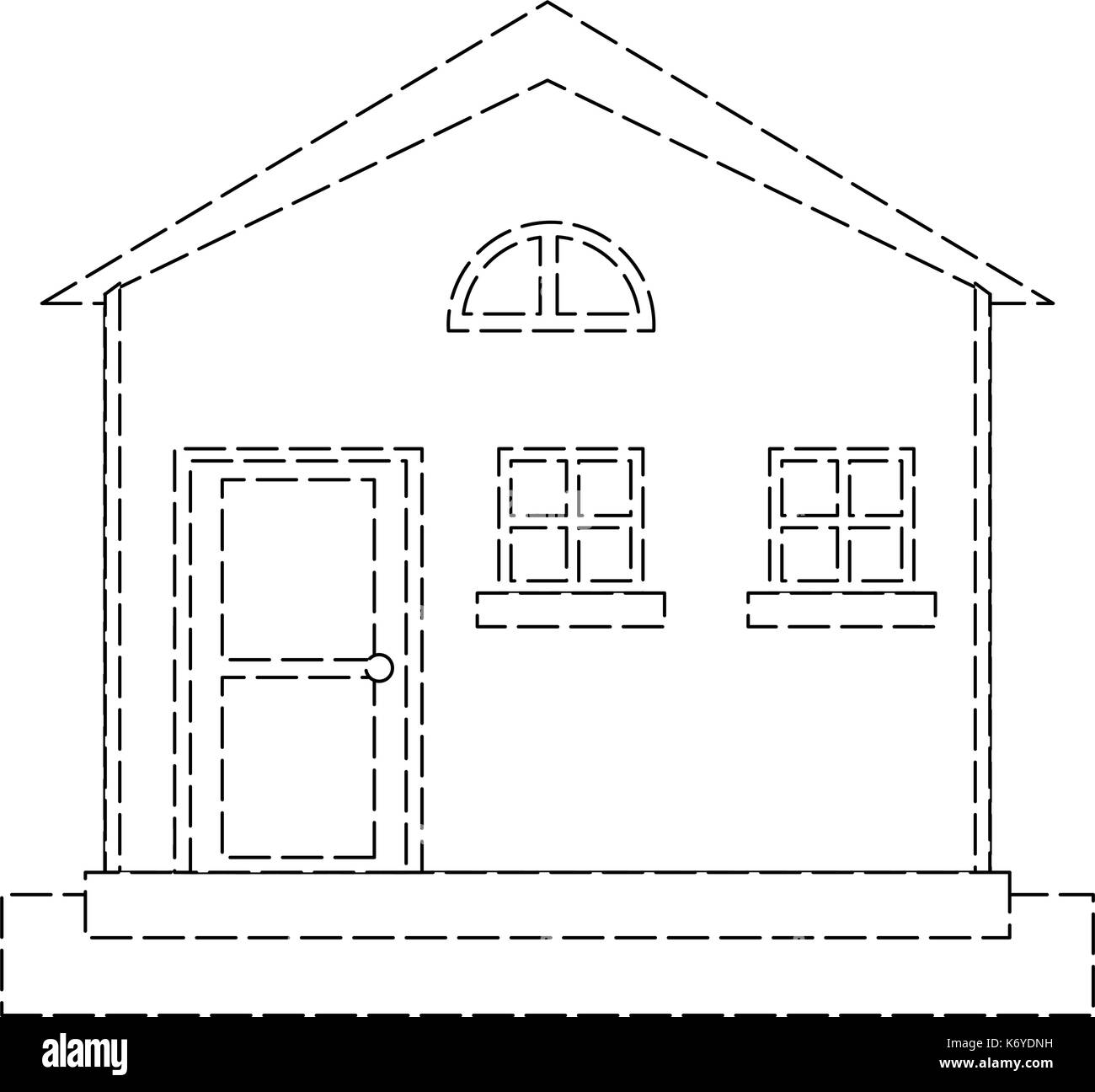 Dotted house Stock Vector Images - Alamy