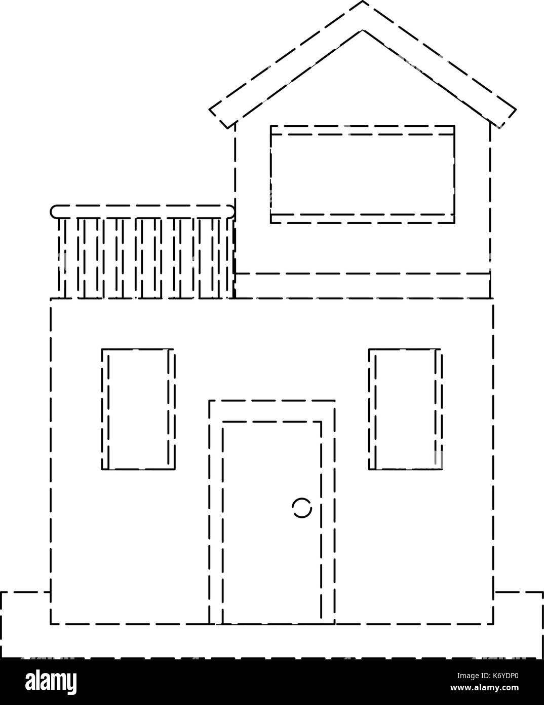 Dotted house Stock Vector Images - Alamy