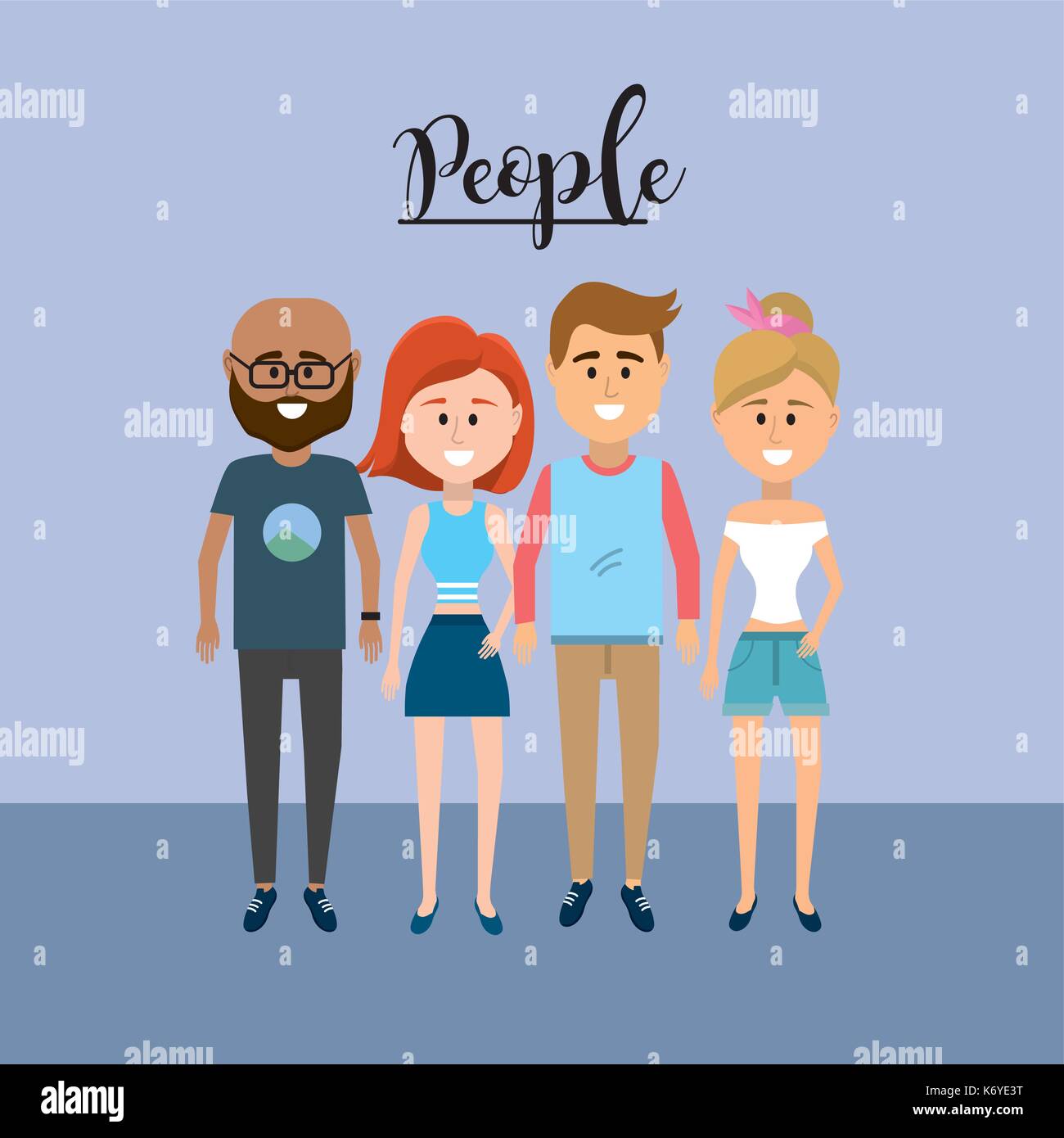 nice people together with clothes design Stock Vector Image & Art - Alamy