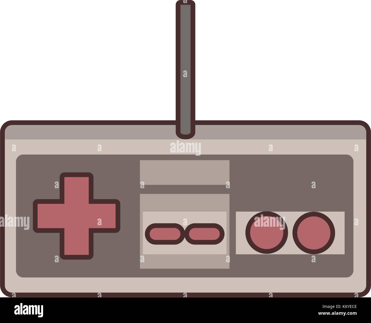 Old console gamepad Stock Vector Image & Art - Alamy