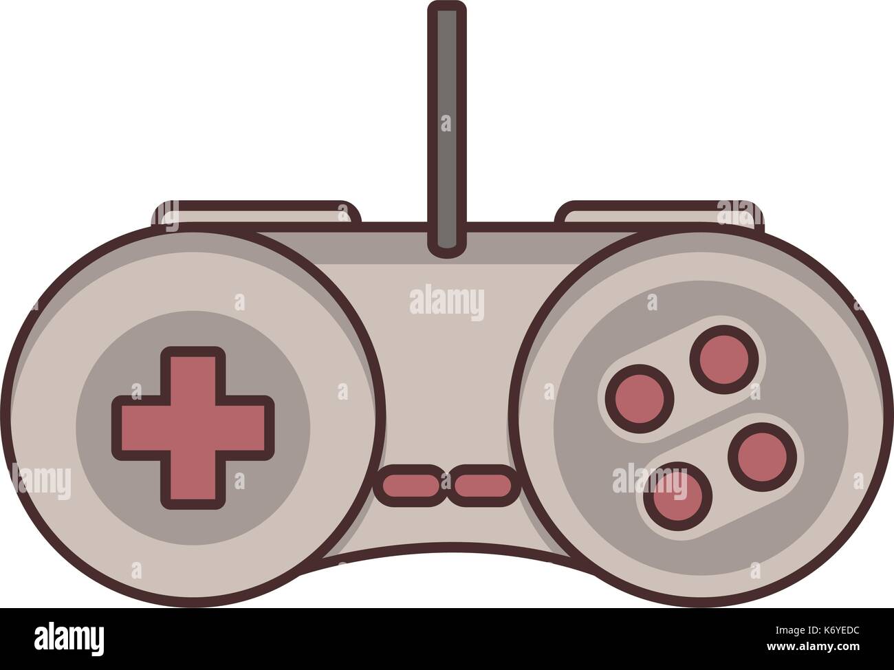 Old console gamepad Stock Vector Image & Art - Alamy