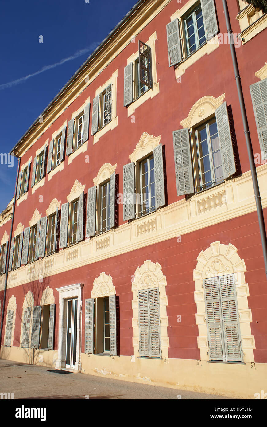 View of Matisse museum in Nice, French Riviera. Henri Matisse was a ...