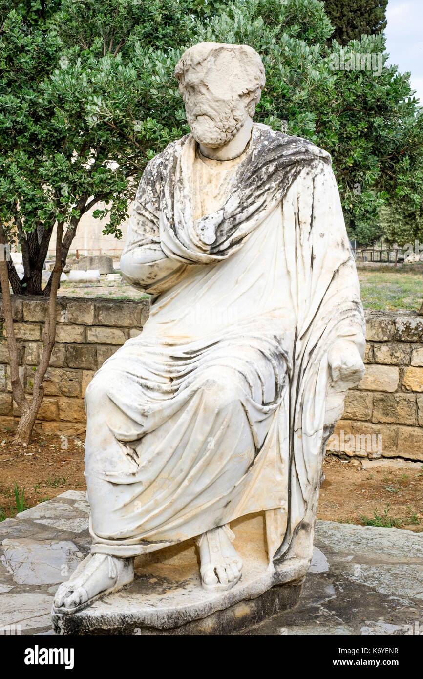 Greece, Crete, Heraklion district, archeological site of the ancient ...